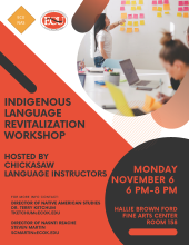Indigenous Language Revitalization Workshop - Chickasaw community ...